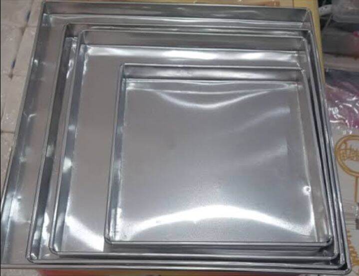 /Loyang kuker/loyang open. ukuran: 10x10x2cm s/d 50x50x2cm. | Lazada ...