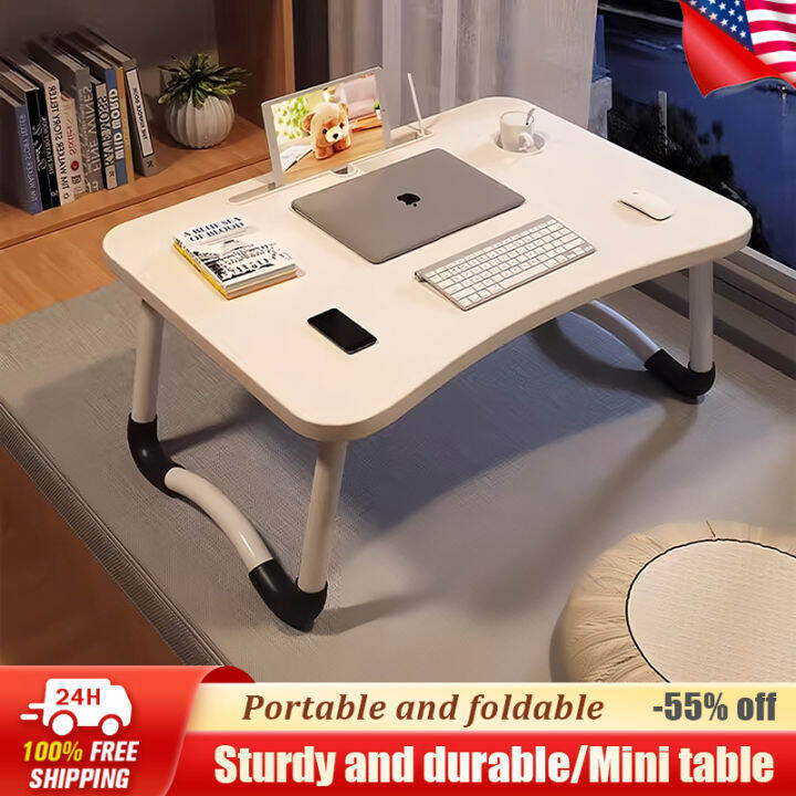 Foldable Laptop Desk/mini Desk Study Table, Portable Lap Desk Bed Table ...