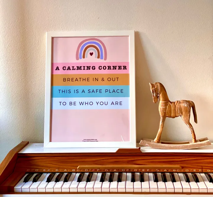 Safe and calm space poster for kids | Lazada PH