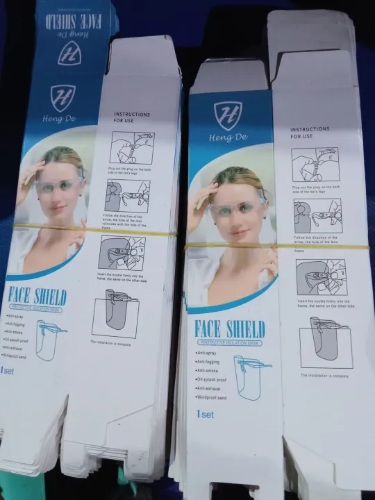 Heng de face shield complete set napo with box minimum order 50pcs up ...
