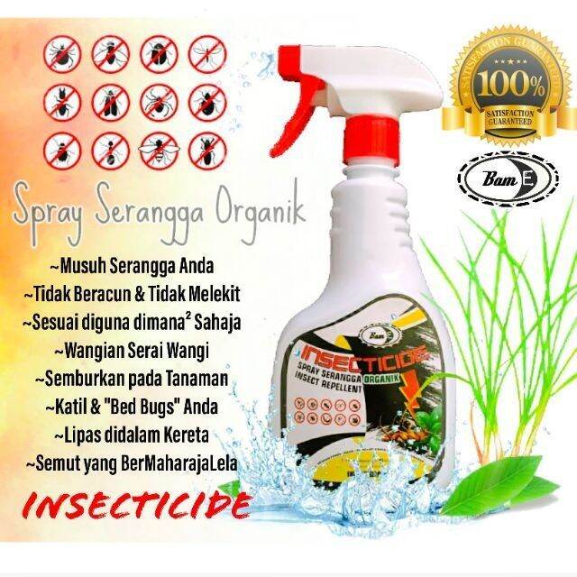 SPRAY SERANGGA ORGANIK INSECT REPELLENT KUTU ANAI ANAI PIJAT LIPAS BEDBUGS BAM E 500 | Lazada