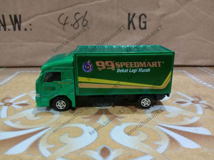 mini replika truck lori 99 speedmart diecast scale 1:64 | Lazada
