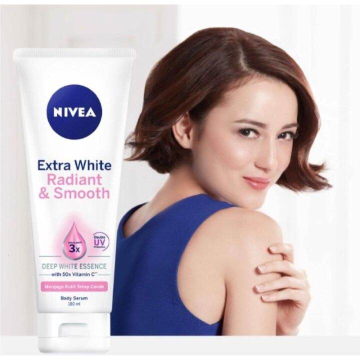 Nivea extra white 180ml Radiant&smooth maintain bright skin | Lazada