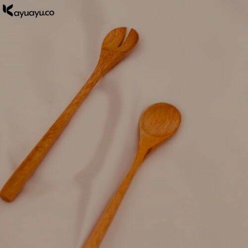 SENDOK SALAD / SENDOK KAYU KOREA / SENDOK KOREA SET / SENDOK KAYU SET ...
