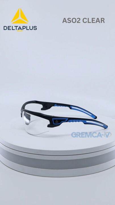 Delta Plus ASO2 Safety Glasses Eye Protection Anti Mist Anti Scratch ...