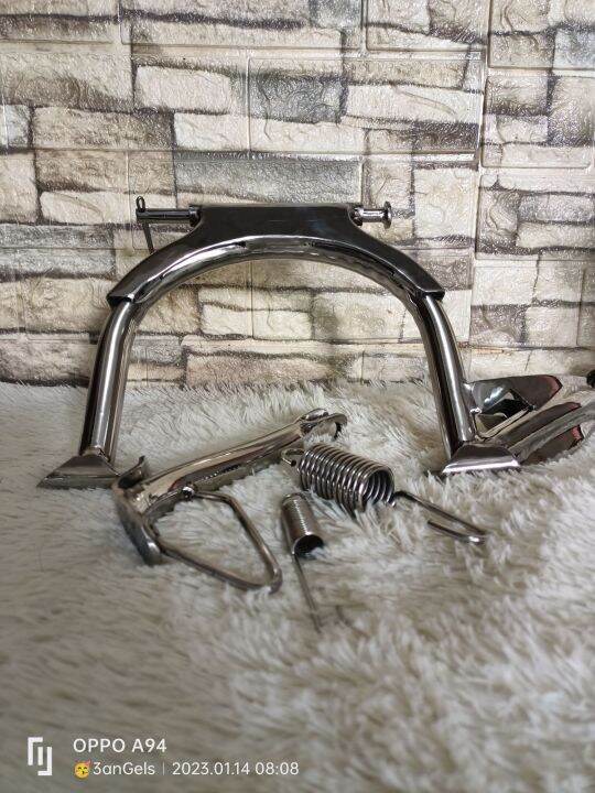 YAMAHA NMAX V2,STAINLESS SIDE&CENTER STAND W.SPRING AND AXLE | Lazada PH