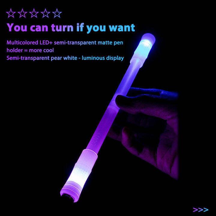 F.six Rotating Pen Luminous Rotating Pen Decompression Cool Led ...