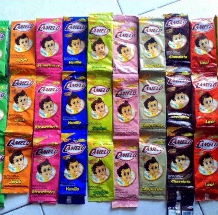 Refill Es Camelo 0.5 duz isi 120 sachet boleh dicampur brp varian rasa ...