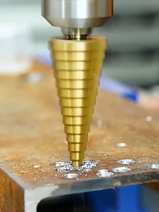 3-12mm 4-12mm 4-20mm 4-32mm HSS Straight Groove Titanium Step Drill Bit ...