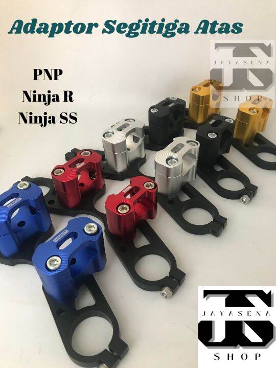 Adaptor Segitiga Atas Untuk Stang Pipa Ninja SS dan Ninja R Kips ...