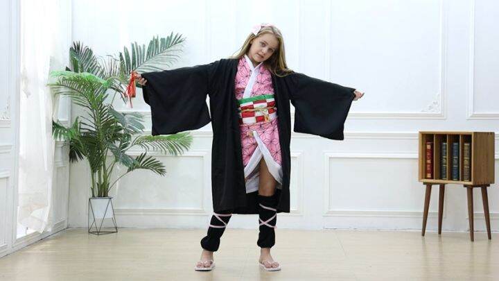 【Manila Ship】Nezuko Cosplay Demon Slayer Nezuko Costume For Kids Nezuko ...