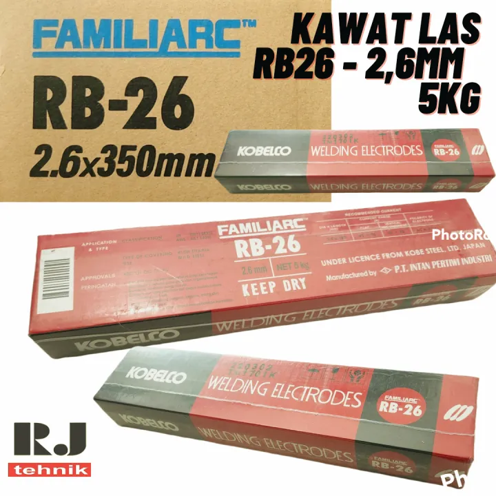 Kawat Las Kobelco RB26 2,6mm Familiarc RB-26 Welding Electrodes Isi 5kg | Lazada Indonesia