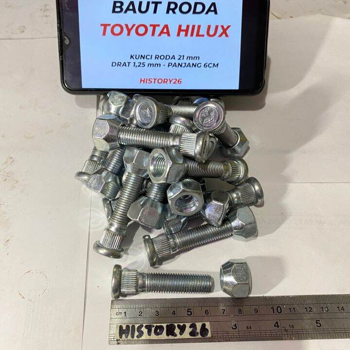 Baut Roda Toyota Hilux Fortuner Pajero - Baut roda pernekel anti karat ...