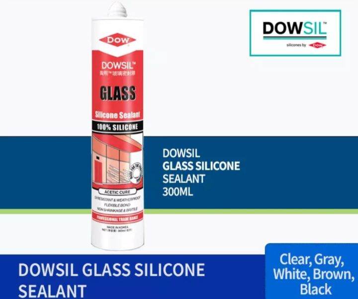 Original Korea Dowsil/Gp 100%Silicone Sealant 300/280ML(White/Brown ...
