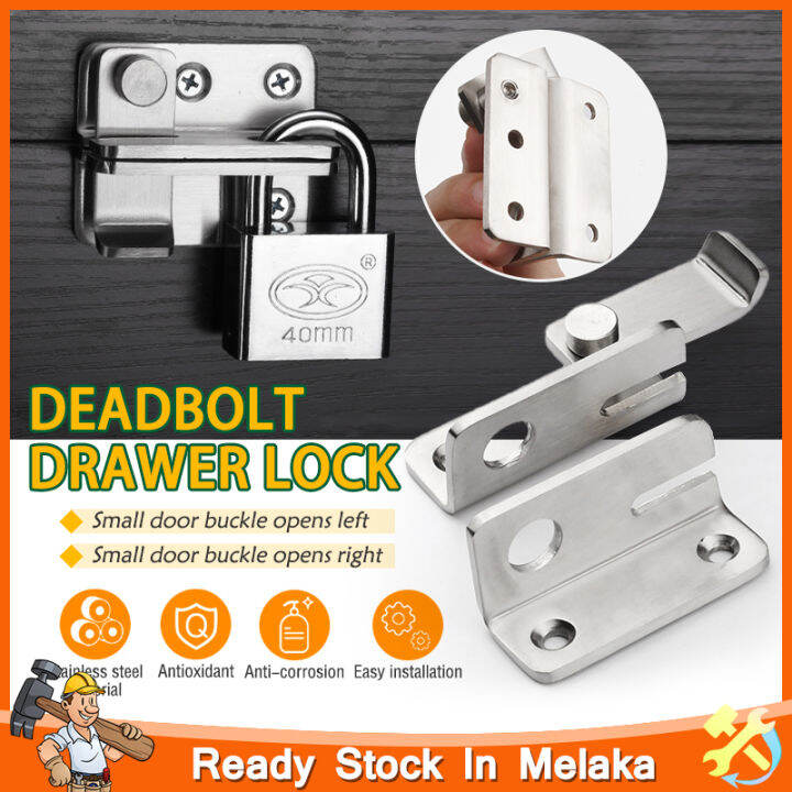 Stainless Steel Door Latch Turn On Left / Right Brief Bolt Heavy Duty ...