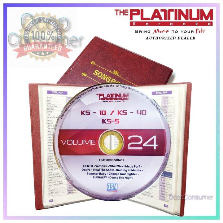 Platinum Updated CD with Songbook Volume 24 for JuniorLite KS-5, Junior 2 KS-10 & KBOX-2 KS-40 ...