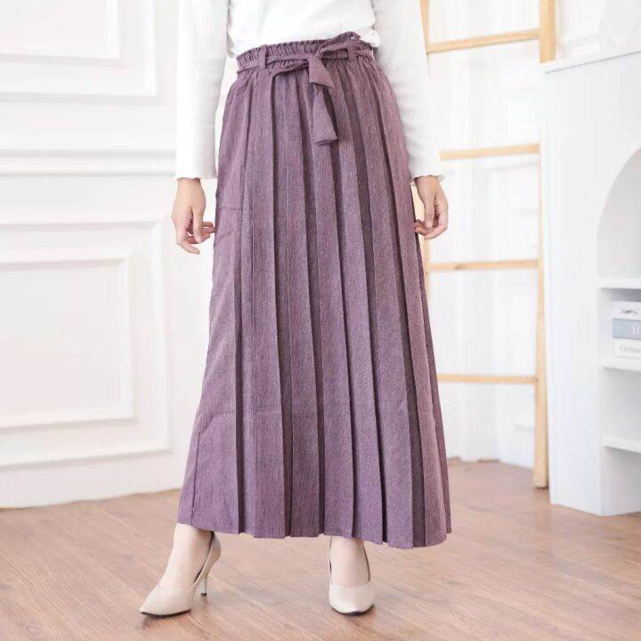ROK PLISKET SEMI WOLL / ROK KERJA KANTOR | Lazada Indonesia