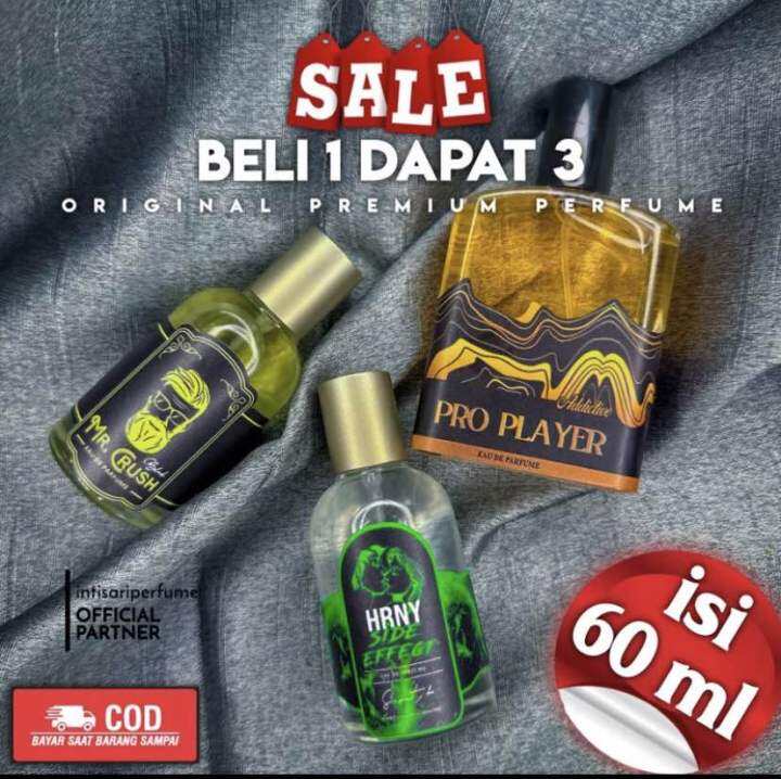 [BELI 1 DAPAT 3] MR CRUSH BLVCK + HRNY S EFFECTS + PRO PLAYER ADDICTIVE | PARFUM EDP 35ML & 60ML ...