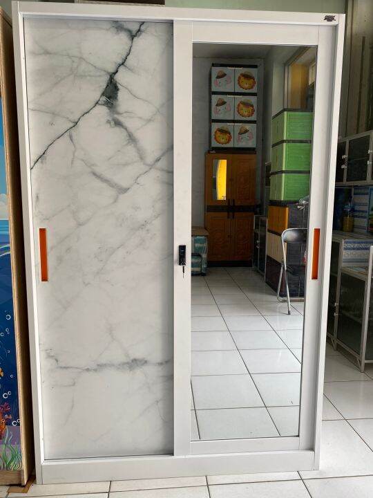 Lemari besi 2 pintu sliding avery | Lazada Indonesia