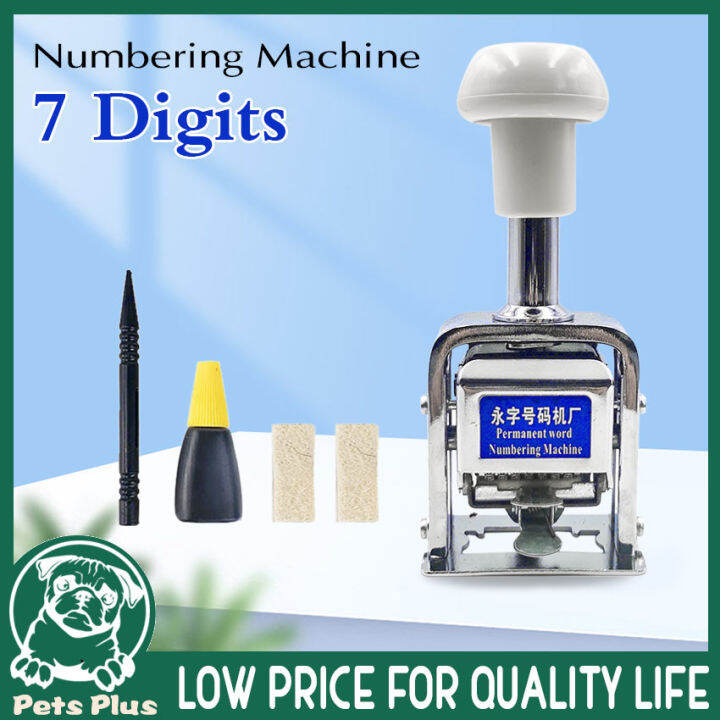 ★Same Day Shipping★ Number Machine 7 Position Automatic Numbering Machine Into The Number Coding ...