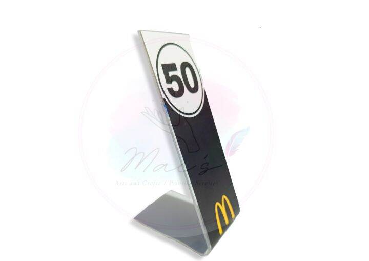 Acrylic Table Number Standee Personalized | Lazada PH
