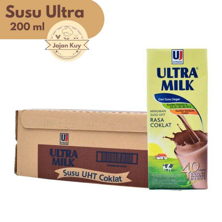 Susu Ultra 200 ml 1 Karton / Susu Ultra Coklat UHT 1 Dus | Lazada Indonesia