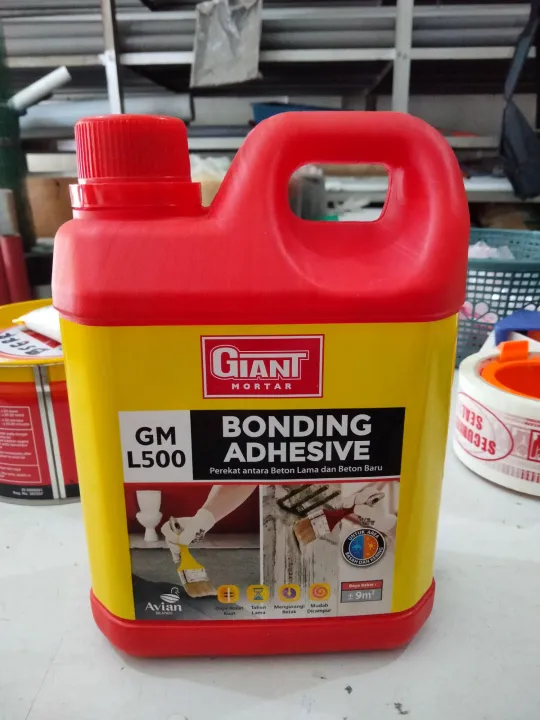 Giant mortar bonding adhesive 900 ml perekat beton lama dan beton baru ...