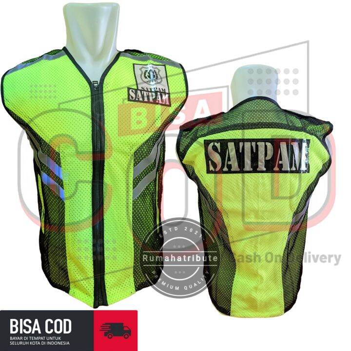 Rompi SATPAM bahan Jaring Full logo Grade A | Lazada Indonesia