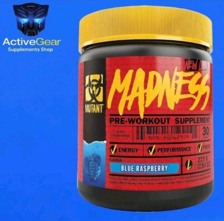 Mutant Madness Pre-Workout 30 Servings Blue Raspberry | Lazada PH