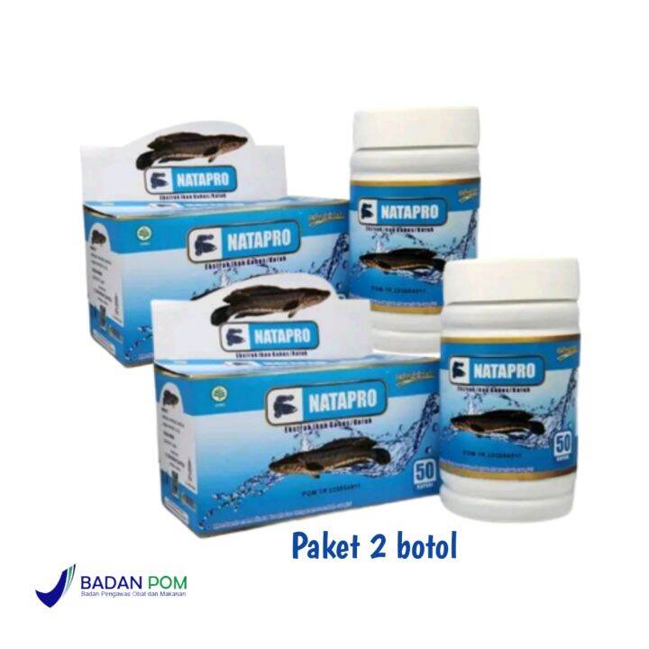 Natapro Paket 2 Pro albumin ashihah 50 kapsul proalbumin kapsul ikan ...