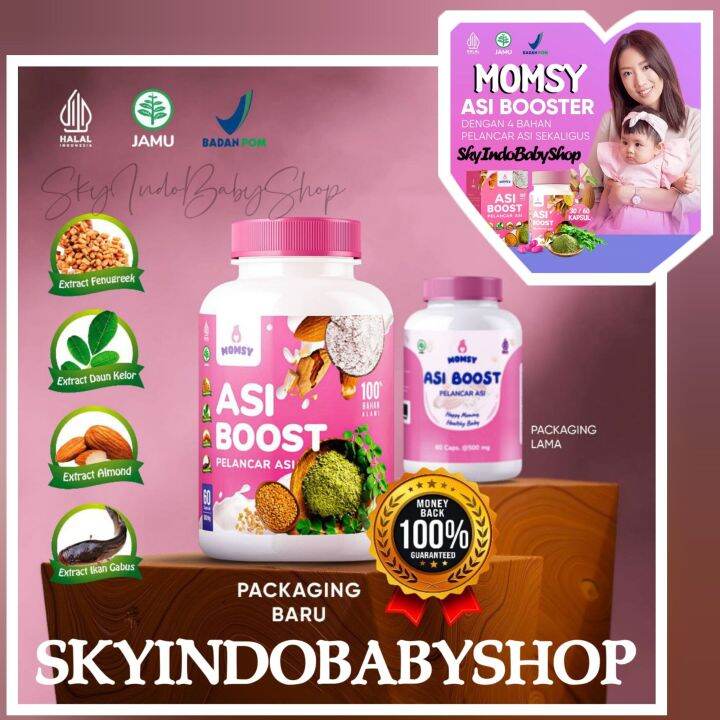 MOMSY INDONESIA Asi Booster | Suplemen Pelancar Asi | Untuk Penyembuhan ...