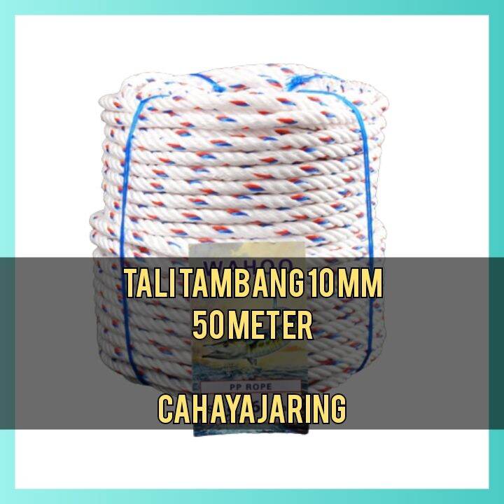 TALI TAMBANG 10 MM 50 METER / TAMBANG 10 MM / TALI TAMBANG PLASTIK 10MM ...