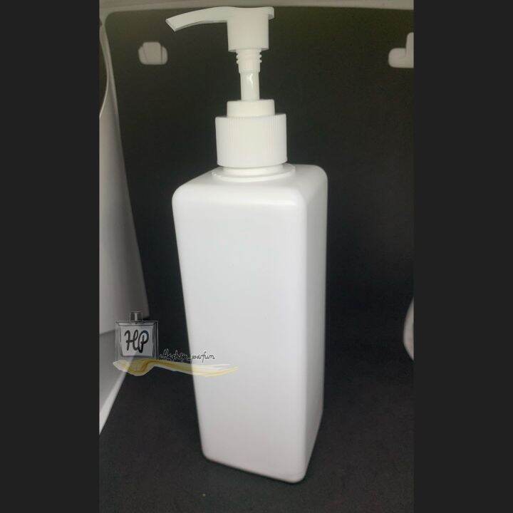 Botol Kotak Pump 500ml HDPE Putih Botol Lotion 500ml Botol Kotak Pump | Lazada Indonesia