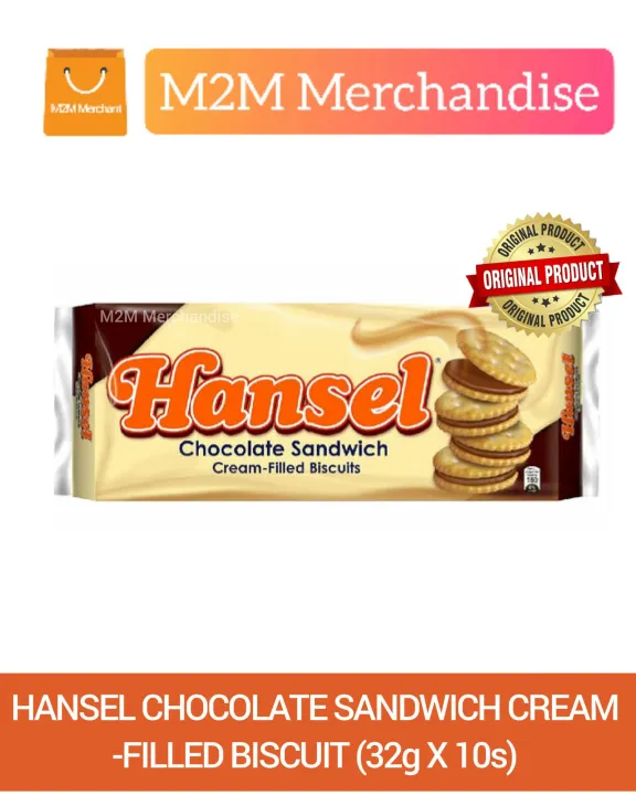 HANSEL CHOCOLATE SANDWICH CREAM FILLED BISCUIT (32g X 10s) | Lazada PH