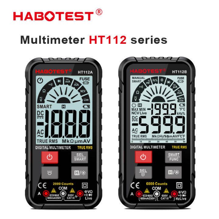 Multimeter Digital HABOTEST HT112 Multimetr Digital Range 1000V 10A ...