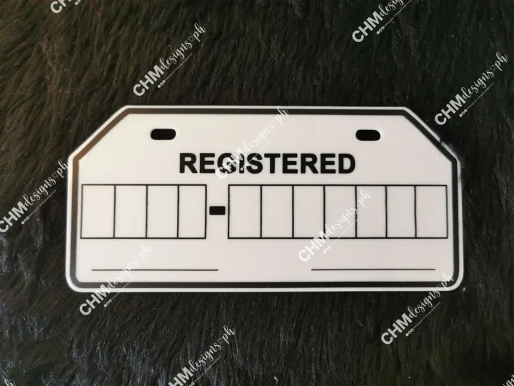 REGISTERED BLANK TEMPORARY MOTORCYCLE PLATE | Lazada PH
