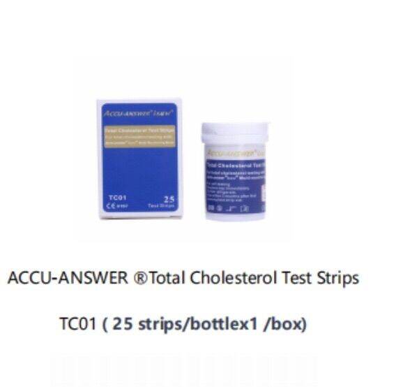 Accu-Answer cholesterol strips 25 pcs | Lazada PH