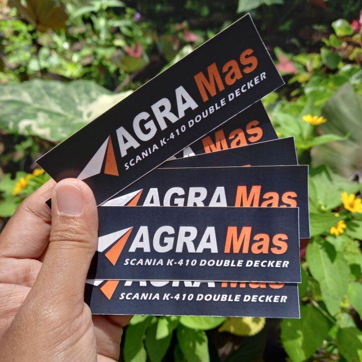 5 stiker bus atau tempelan bis Agra Mas | Lazada Indonesia
