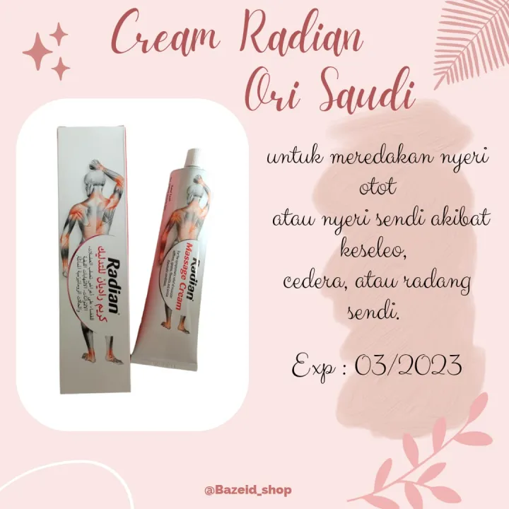 RADIAN CREAM.. CREAM SENDI PRODAK SAUDI ORIGINAL SAUDI | Lazada Indonesia