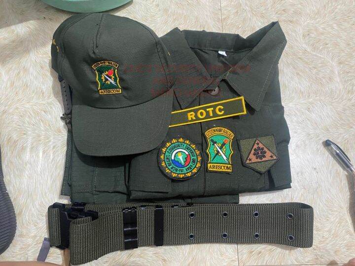 ROTC/CAT Fatigue Uniform Set with Accessories for students | Lazada PH