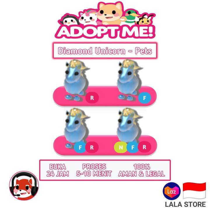 Adopt Me - Diamond Unicorn - Roblox | Lazada Indonesia
