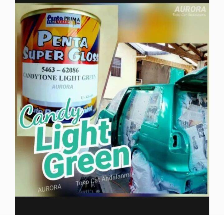 Cat Penta Hijau Tosca Candy Tone Light Green Penta Super Gloss ...