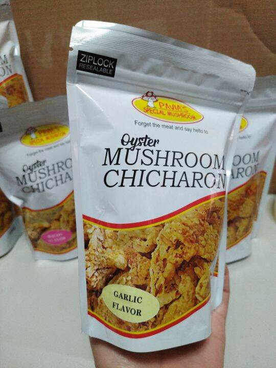 Pavia's Special Mushroom Chicharon Garlic flavor 100g | Lazada PH