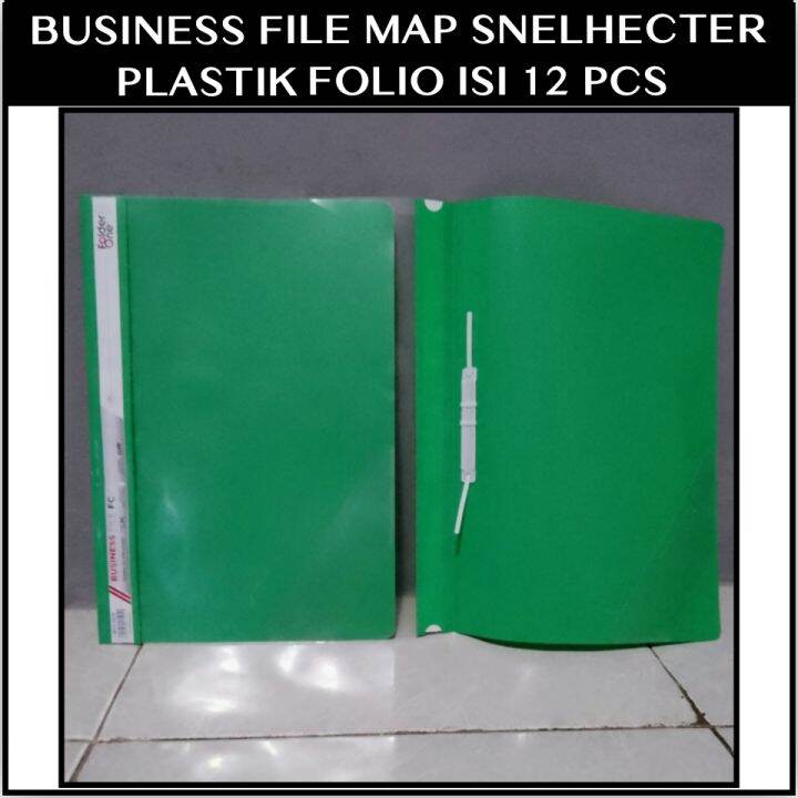 1 Pak Business File / Map Snelhecter Plastik Folio ( Hijau ) | Lazada ...
