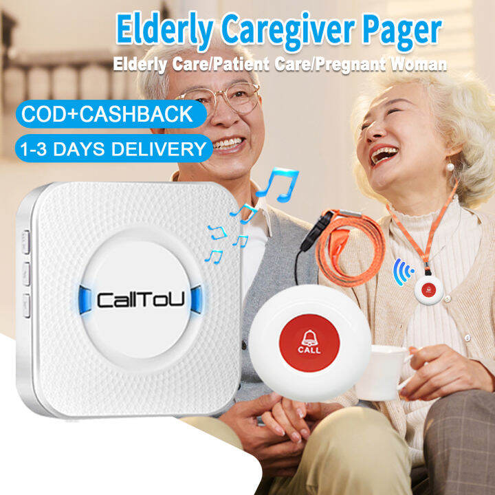 Calltou Wireless Caregiver Pager Smart Call System Nurse Calling Alert ...