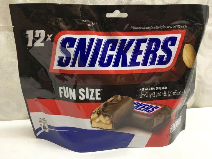 SNICKERS Chocolate Bar Fun Size 240g (20g X 12’s) | Lazada