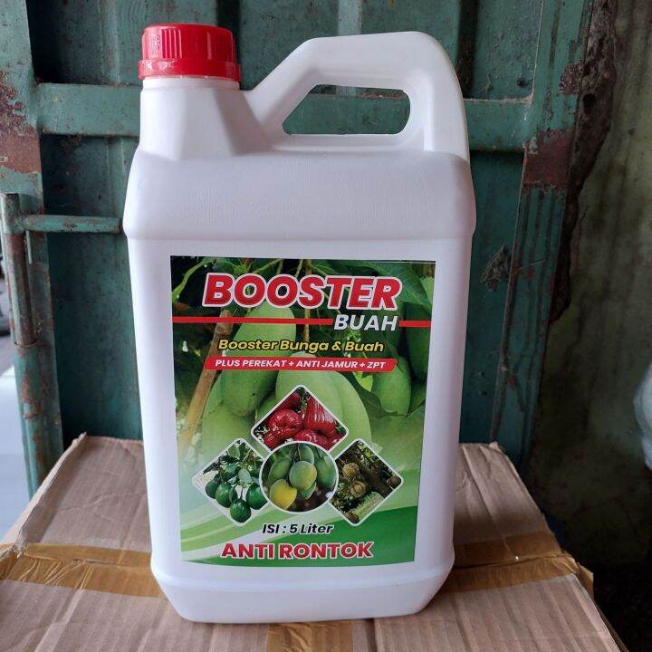 BOOSTER BUAH 5 LITER PLUS PEREKAT + ANTI JAMUR + ZPT ANTI RONTOK ...