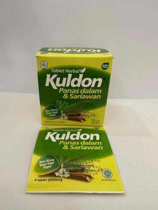 Kuldon Strip isi 4 Tablet / Kuldon Panas dalam & Sariawan | Lazada ...