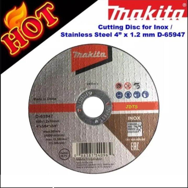 10 pcs MAKITA Cut Off Wheel D-65947 4'' Metal Cutting Disc - 100mmx1 ...