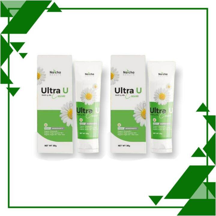 Natcha Ultra Cream นัชชา โบเต้ อัลตร้า ยูครีม ขนาด30 กรัม เหมาะสำหรับผิวเเพ้ง่าย ( 2 หลอด ...